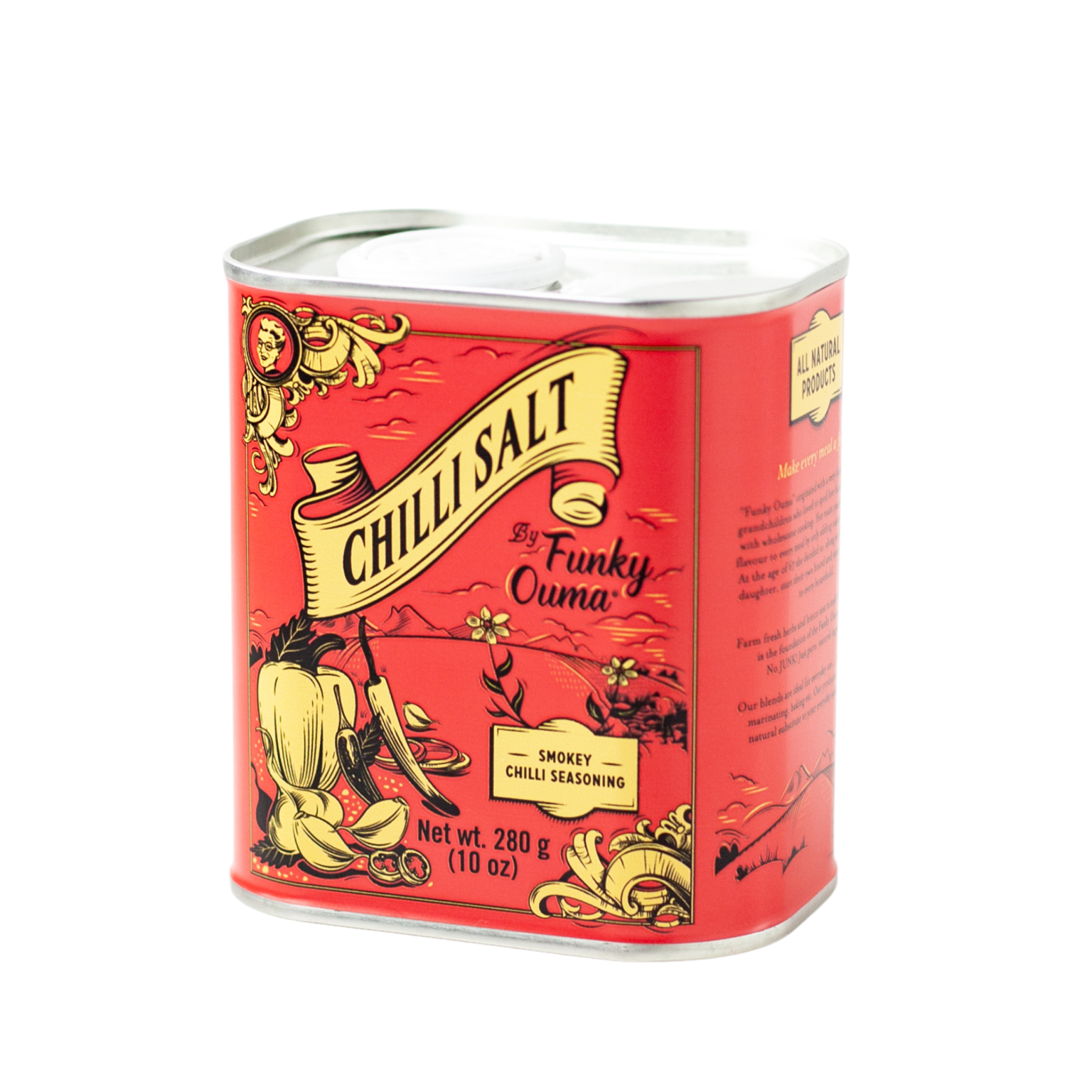 CHILLI SALT TIN - Funky Ouma