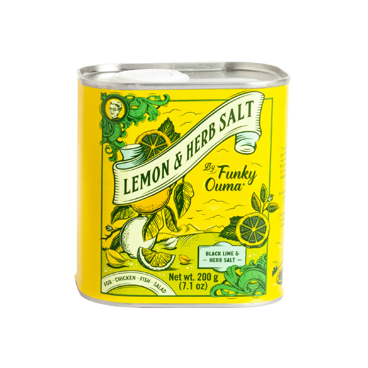 LEMON AND HERB SALT TIN - Funky Ouma
